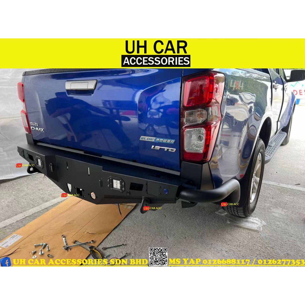 ISUZU DMAX D-MAX 2020 2021 2022 FORCE HY01 REAR BUMPER BULL BAR ...