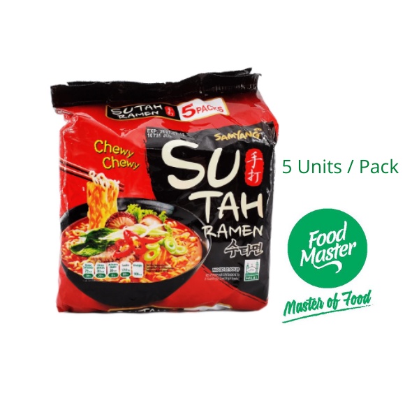 SAMYANG SUTAH Ramen @ 120g x 5 pack ( Free Premium Packing ) | Shopee ...