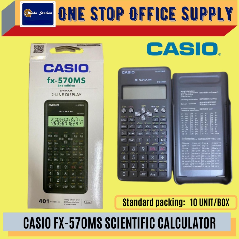 CASIO Scientific Calculator 570MS 100% Ori / Kalkulator FX-570MS II ...