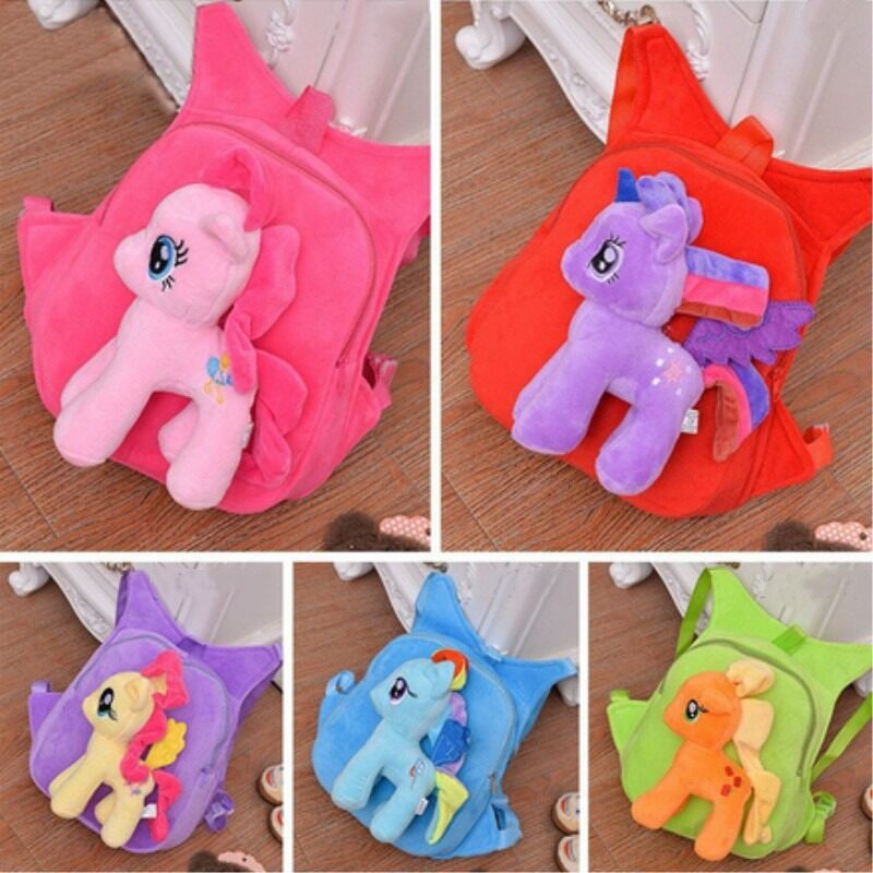 [KL Stock] My Little Pony Bag Kids Doll Cartoon Plush Backpack | Shopee ...