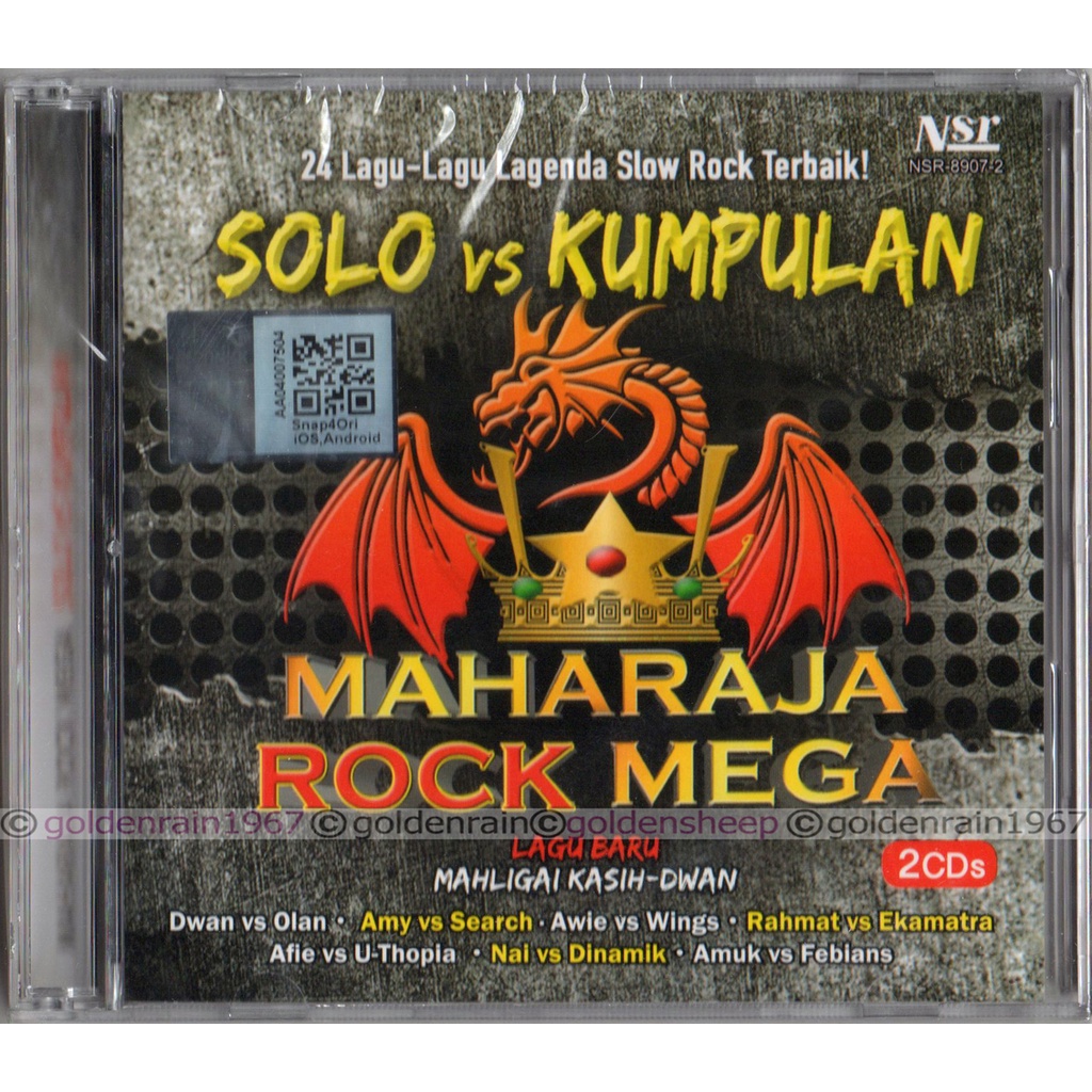 MAHARAJA ROCK MEGA - DWAN OLAN / AMY SEARCH / AWIE WINGS / RAHMAT ...