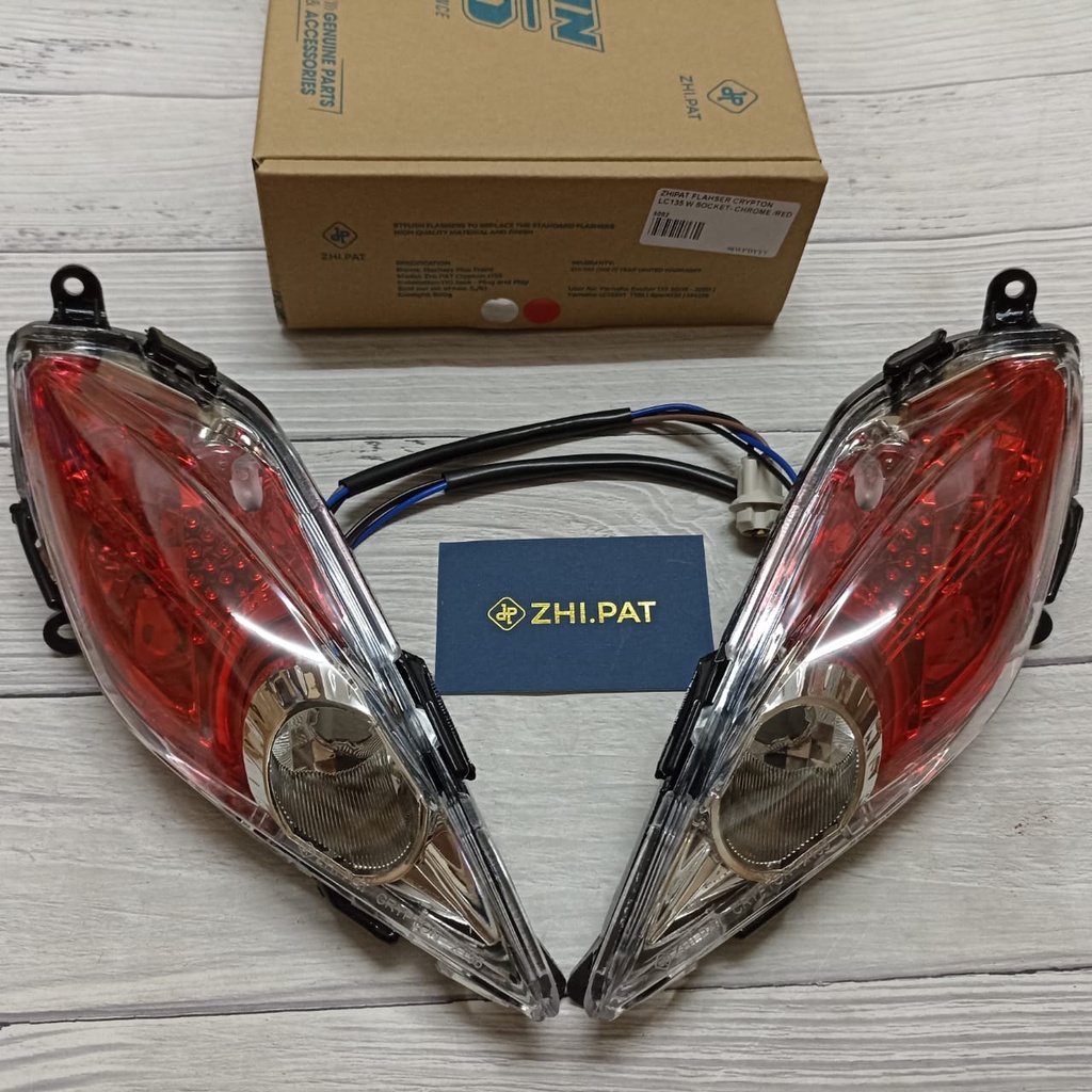 Yamaha LC135 v1 Spark135 Lampu Signal Zhi Pat Crypton X135 Front Signal ...