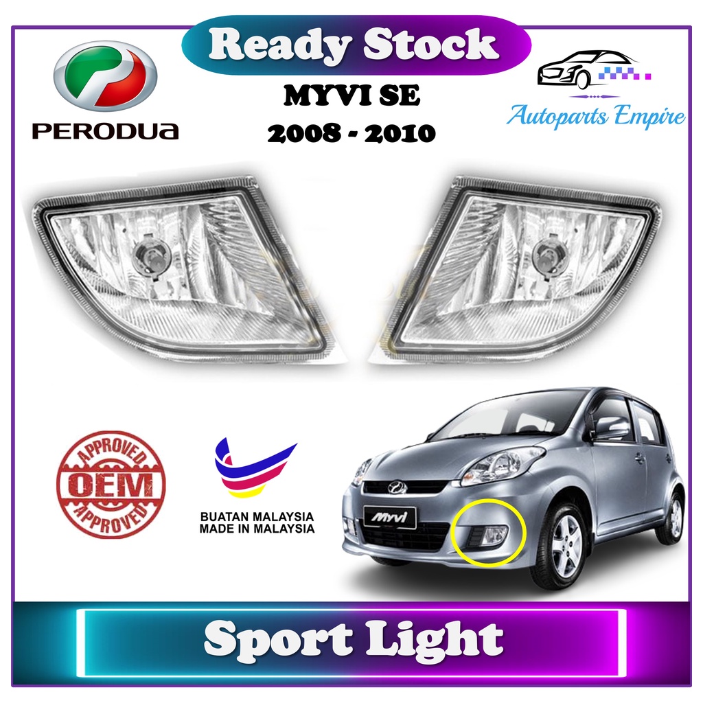 Perodua Myvi 1.3 】 Spotlight - Fog Lamp / Lampu Kabus ( Ezi 2nd ...