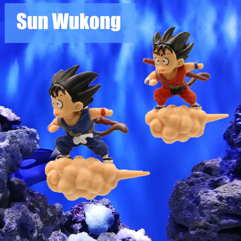 Wukong Aquarium Floating Decoration Son-Goku Moon Cartoon Toy Ocean ...