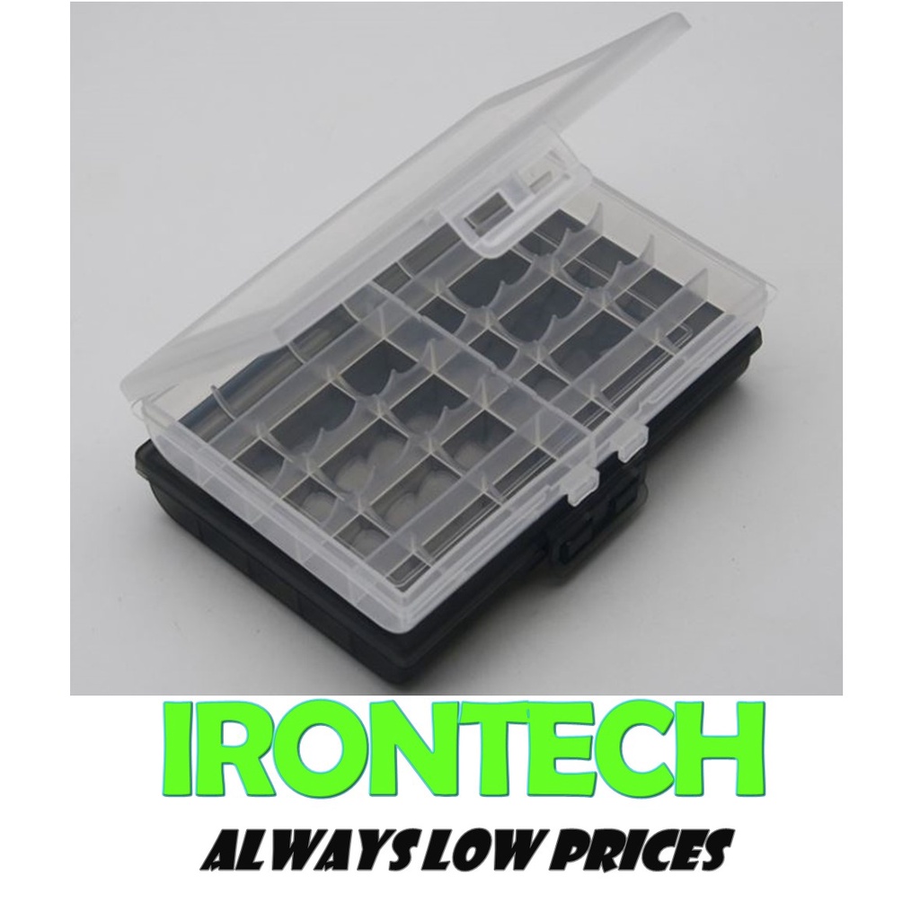 10 slot AAA AA cover 14500 Cases Storage Container Holder Hard Plastic ...