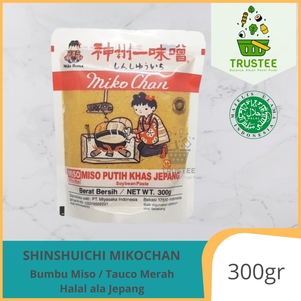 MIKOCHAN White Miso Paste 300g Halal Japanese Style Tauco for Miso Soup ...