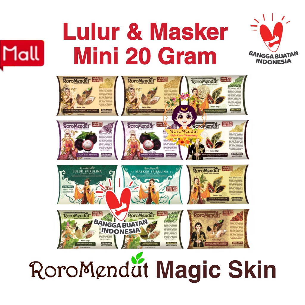 Roromendut Mini 20 Gram Original magicskinroromendut Mask RORO MENDUT ...