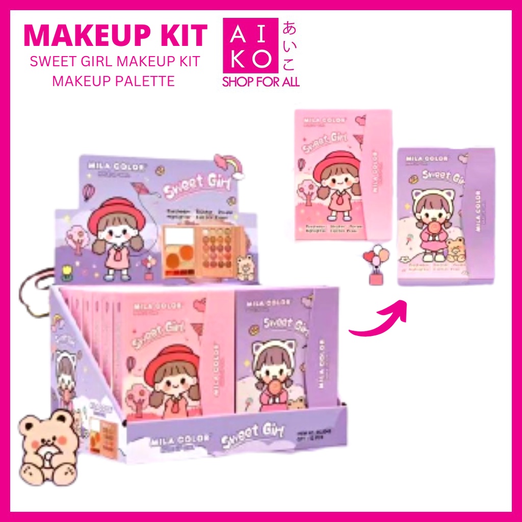 (AIKO) MILA COLOR SWEET / MAKEUP PALETTE 1PCS (MC5045) | Shopee Malaysia