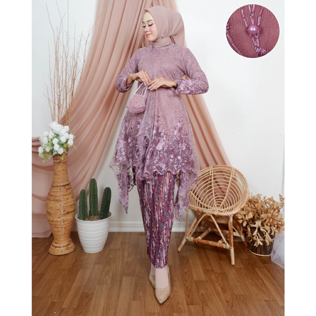 Busui friendly tunic Kebaya modern Kebaya Women's jumbo tunic Kebaya ...