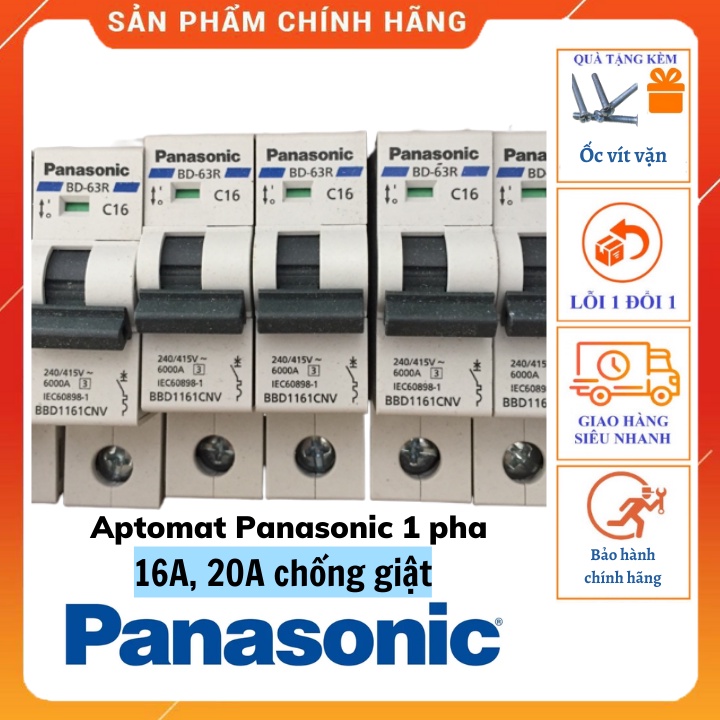 Panasonic 1-phase circuit breaker, Panasonic 16A, 20A circuit breaker ...