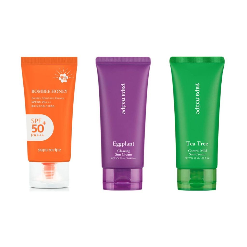 [Repack] papa recipe 3 types of Sunscreen 5ml | Shopee Malaysia
