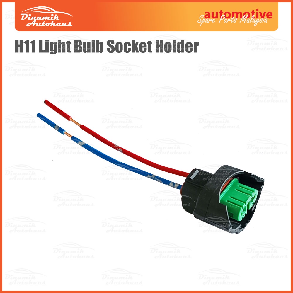 Car Headlamp Head Light Fog Lamp H11 Light Bulb Socket Connector 2 Pin ...