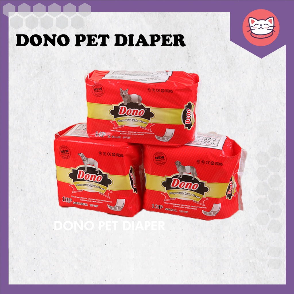🐱Lampin Haiwan DONO 🐱 Pet DiaperDog & Cat Pet Diaper For Female And ...
