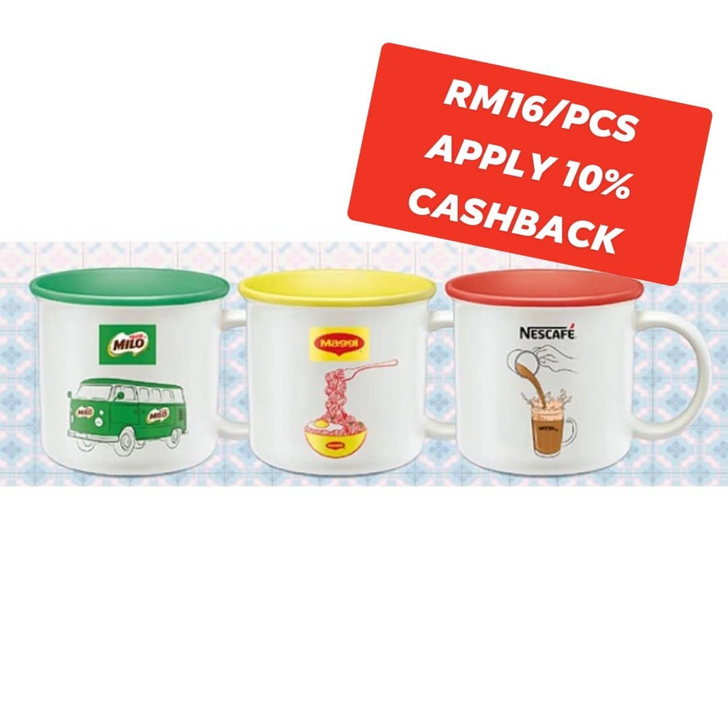 [Limited Edition] Kole Nestle Stoneware Big Cup (Milo, Maggi, Nescafe ...