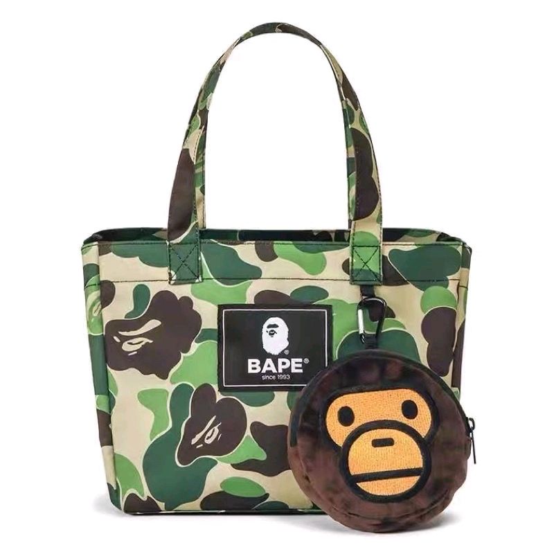 AAPE BAPE A BATHING APE JAPAN 2in1 Sling bag Chest bag Tote Porch Pouch ...