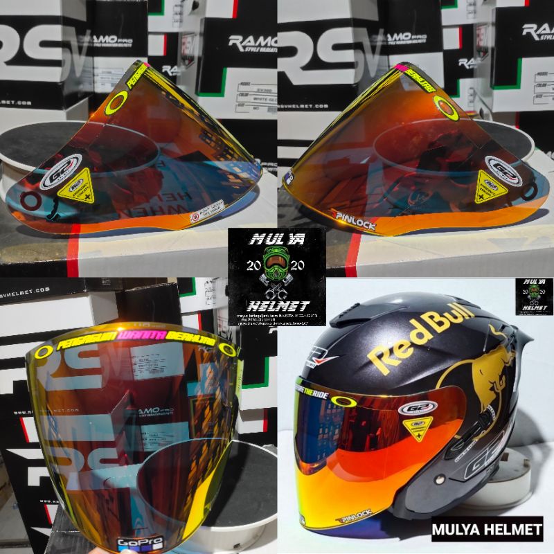 G2 Optimax iridium Helmet Glass (Glass + sticker) | Shopee Malaysia