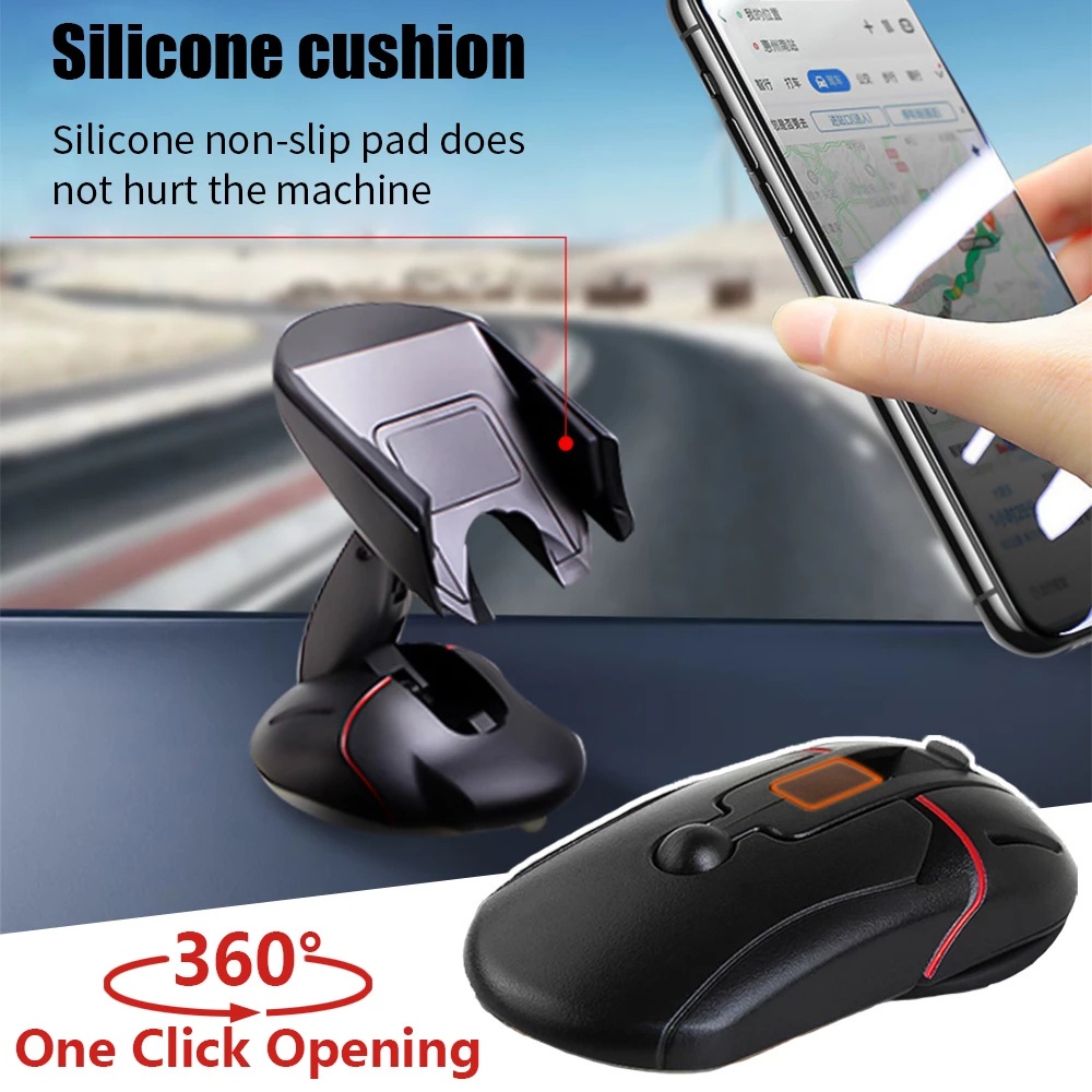 Multi-function Car Phone Holder Mouse Creative Suction Cup Mobile Phone ...