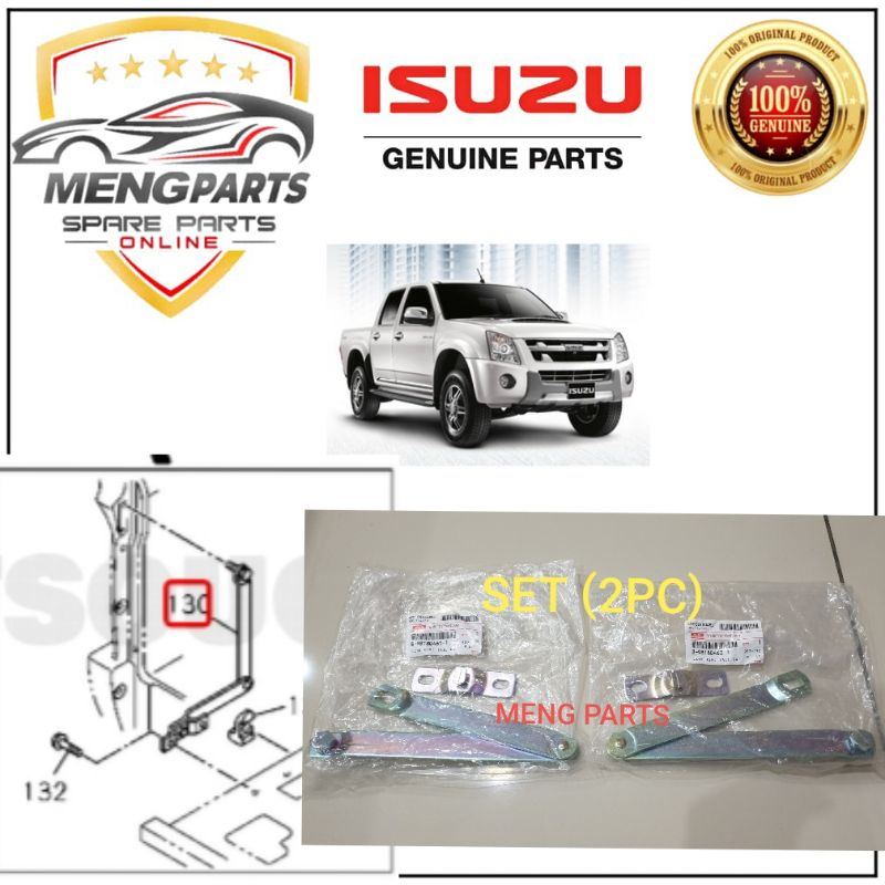 ORIGINAL ISUZU DMAX , RT50 V CROSS 2005Y-2018Y REAR BONNET HINGE LEVER ...