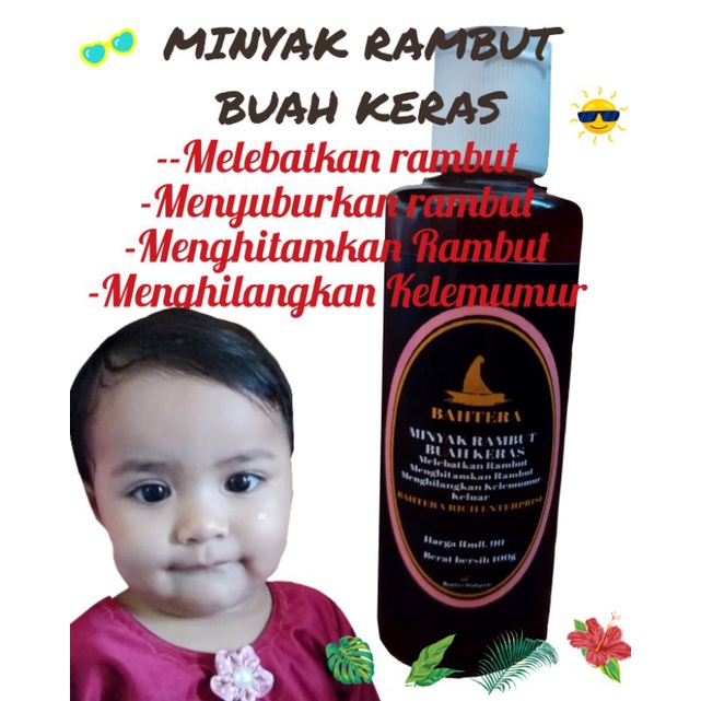 BAHTERA - Minyak Rambut Buah Keras - 100ml ( Bayi Dan Dewasa ) | Shopee ...