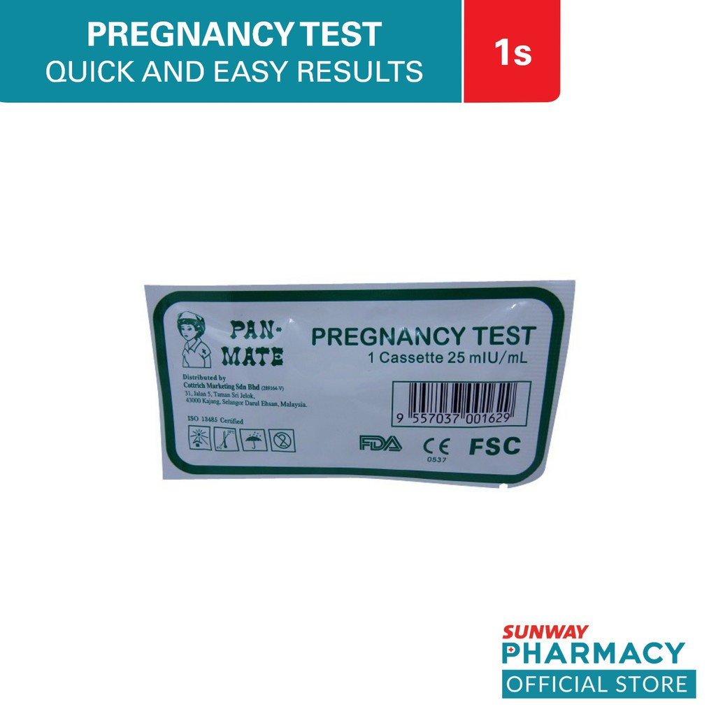 Pan-Mate Pregnancy Test (1's) | Shopee Malaysia