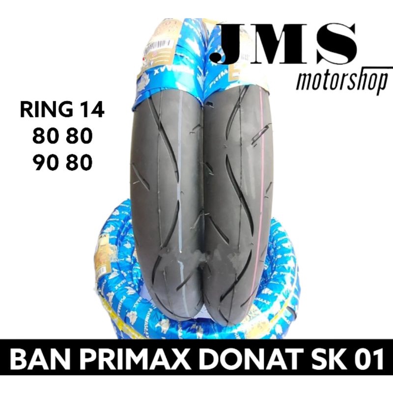 Pair OF DONUT TIRES 80 80 90 80 PRIMAX SK01 RING 14 - PRIMAAX SK01 80/ ...