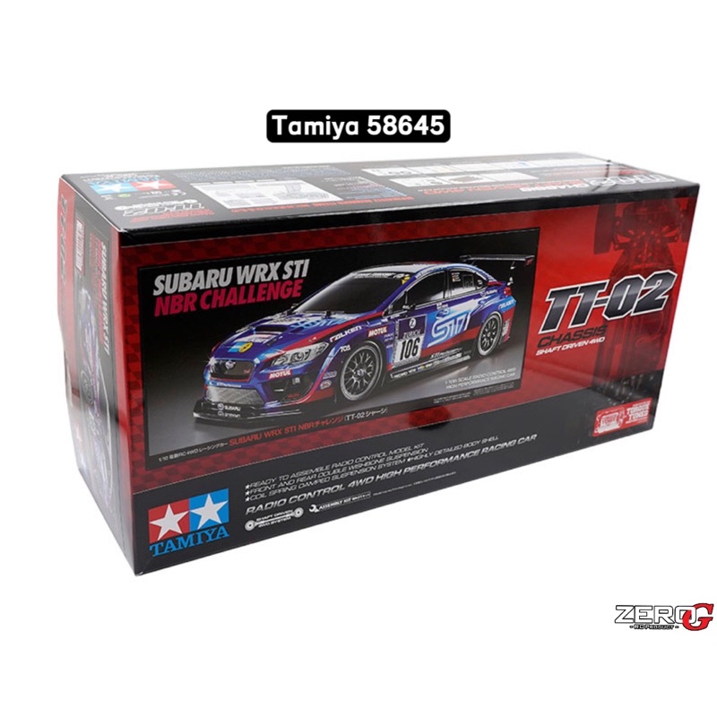 TAMIYA 1/10 TT02 24H NURBURGRING SUBARU WRX STI 4WD TOURING CAR KIT EP ...