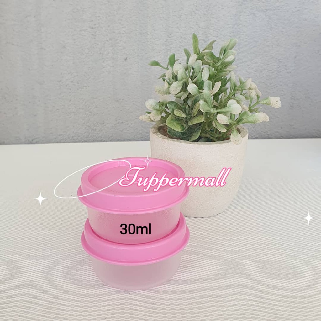 (LIMITED EDITION) Tupperware Mini Round Container 30ml (2 PCS) - Blue ...