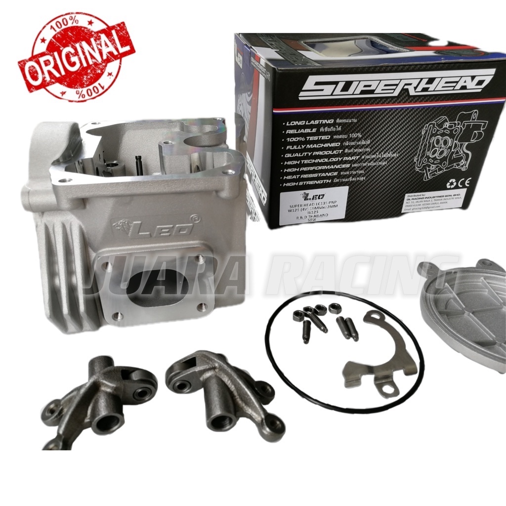 SUPER HEAD LC135 PNP WAVE125 (4 VALVE) (19/22) 100% ORIGINAL FROM LEO ...