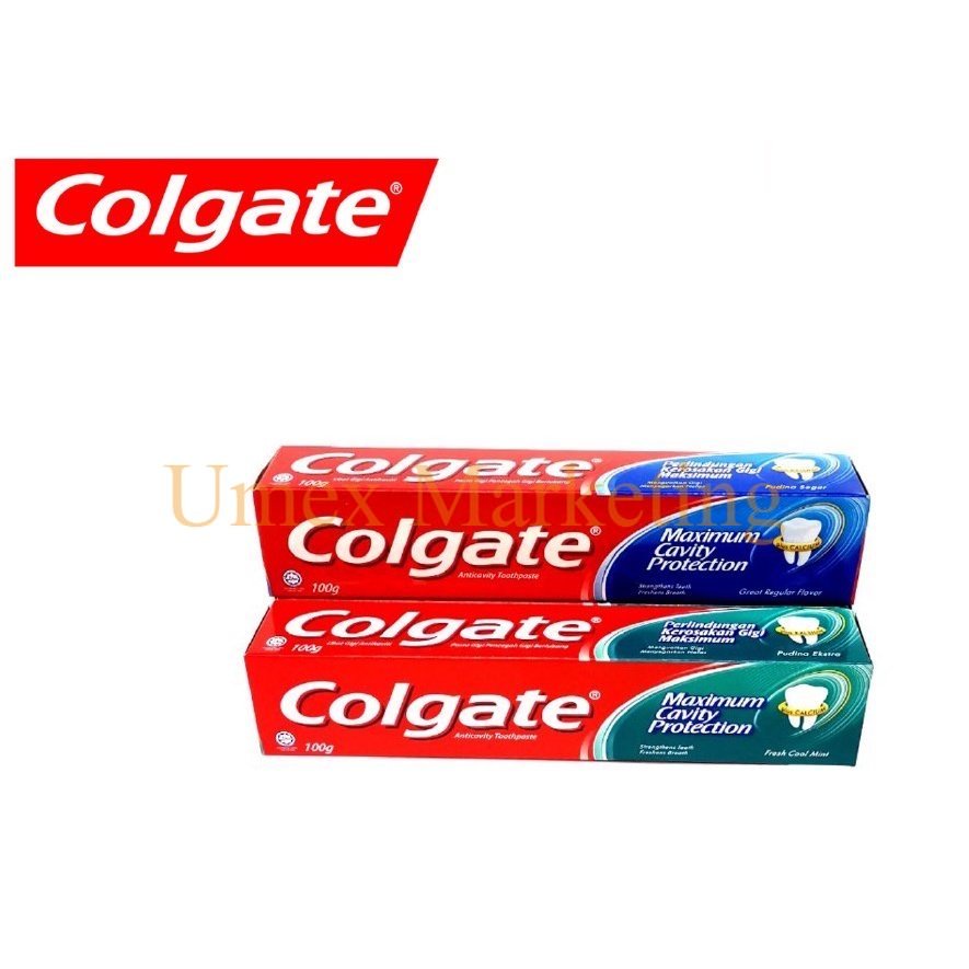 Colgate Toothpaste Fresh Cool Mint / Great Regular Flavour 100gm ...