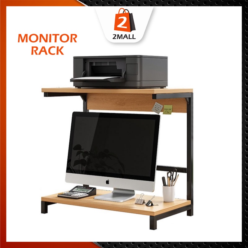 2MALL Elevated Monitor Stand Printer Rack Computer Monitor Screen ...