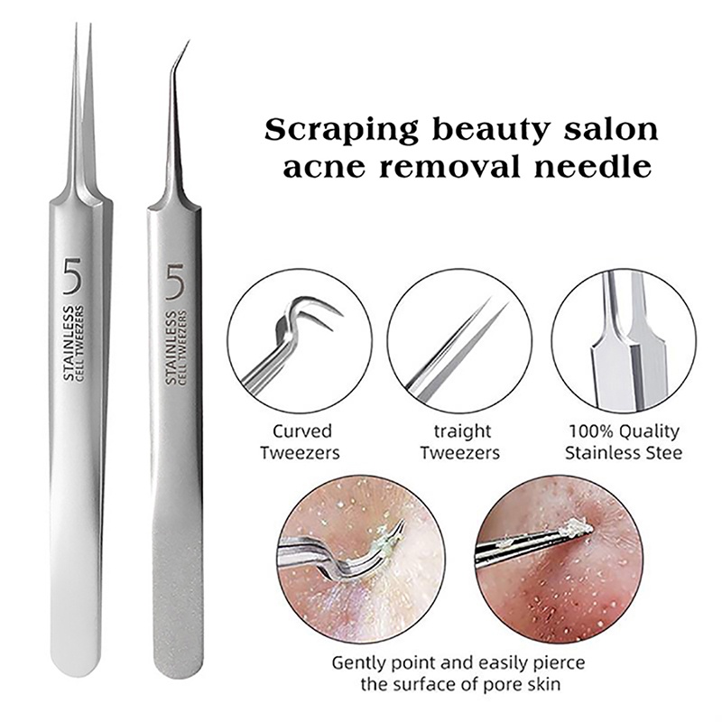 8pcs Blackheads Remover Kit, Blackheads Pimple Extractor Tool Acne ...