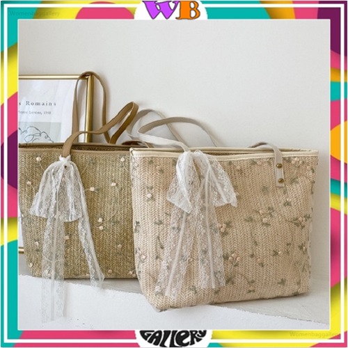 LARGE Caso Straw Shoulder bag Shoulder Women's Handbag Beg Tangan ...