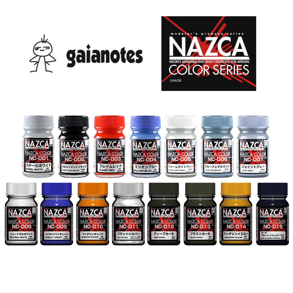 Gaianotes NAZCA Color Series NC-001 - NC-015 | Shopee Malaysia