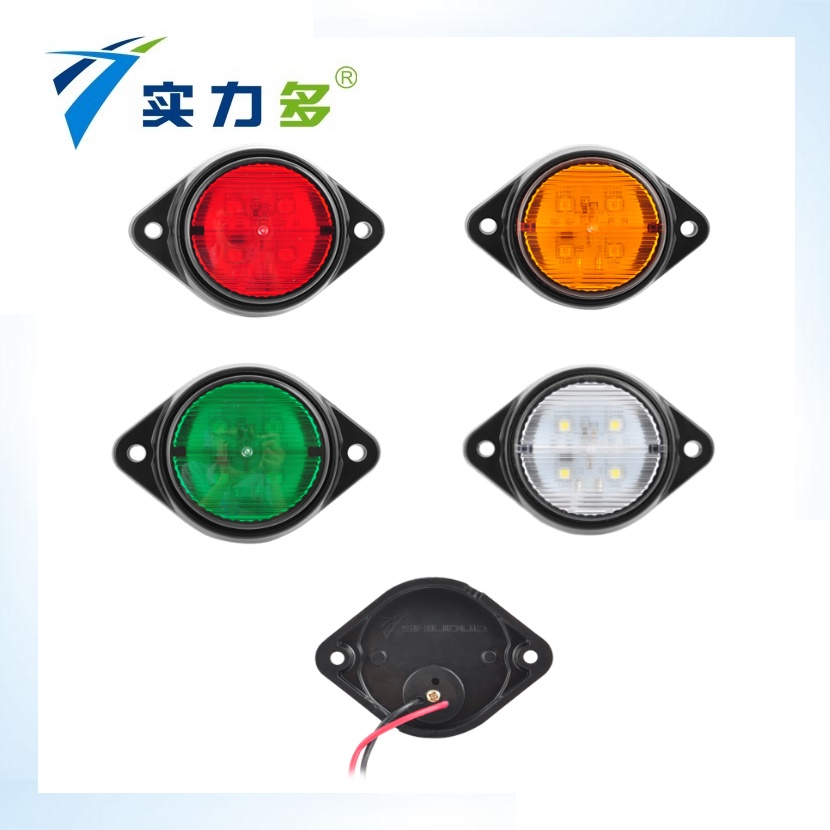 SHILIDUO 12V 24V 12V-36V LED Side Marker / Side Light Truck Trailer Red ...