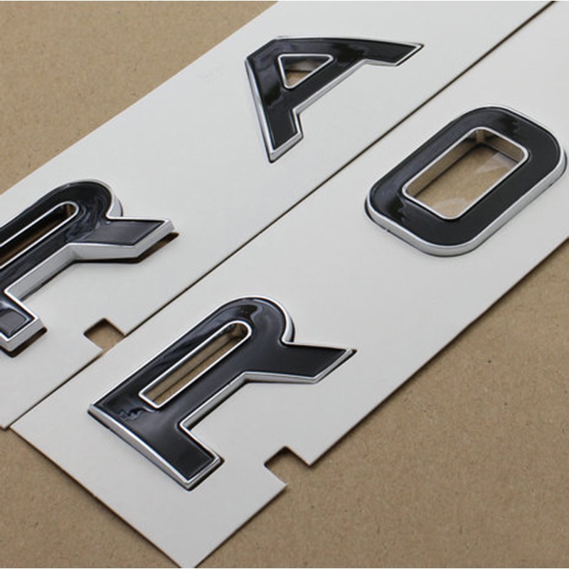 Chrome Edge Letters Emblem for RANGE ROVER Evoque Velar SV ...