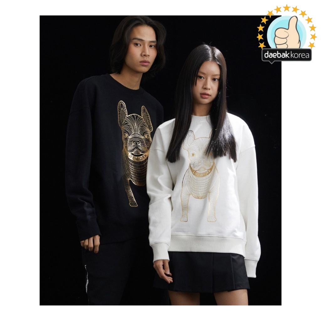 LifeWork Gold Big Radog Sweatshirt Korea Original | Shopee Malaysia