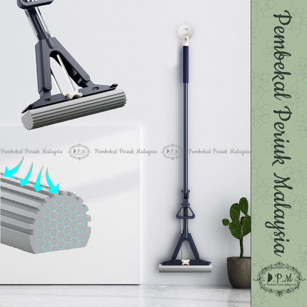 Homettler Folding Sponge Mop / Homettler Mop Span Boleh Dilipat (READY ...