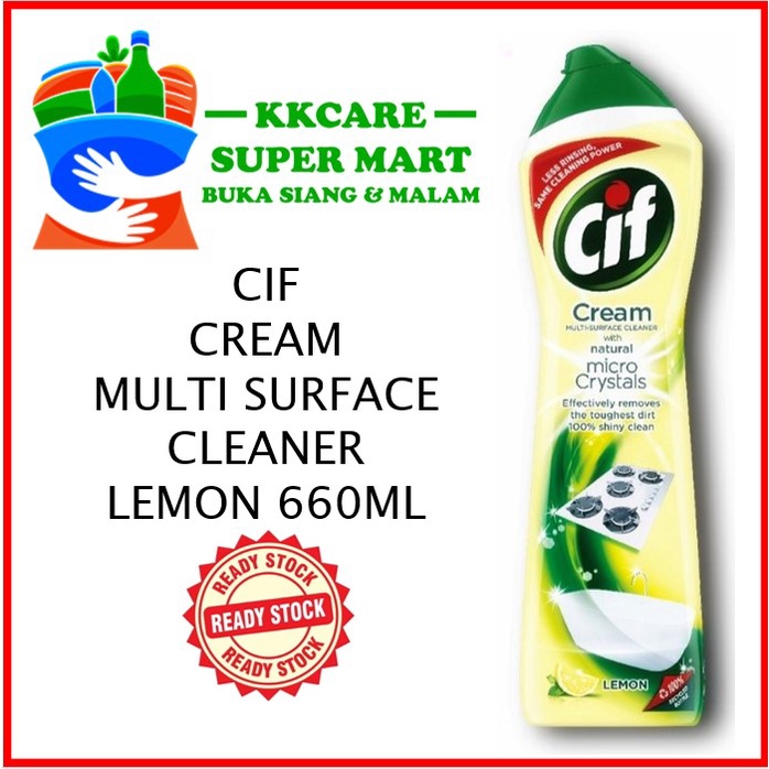 CiF Cream Multi-Surface Cleaner Lemon 660ml | Shopee Malaysia