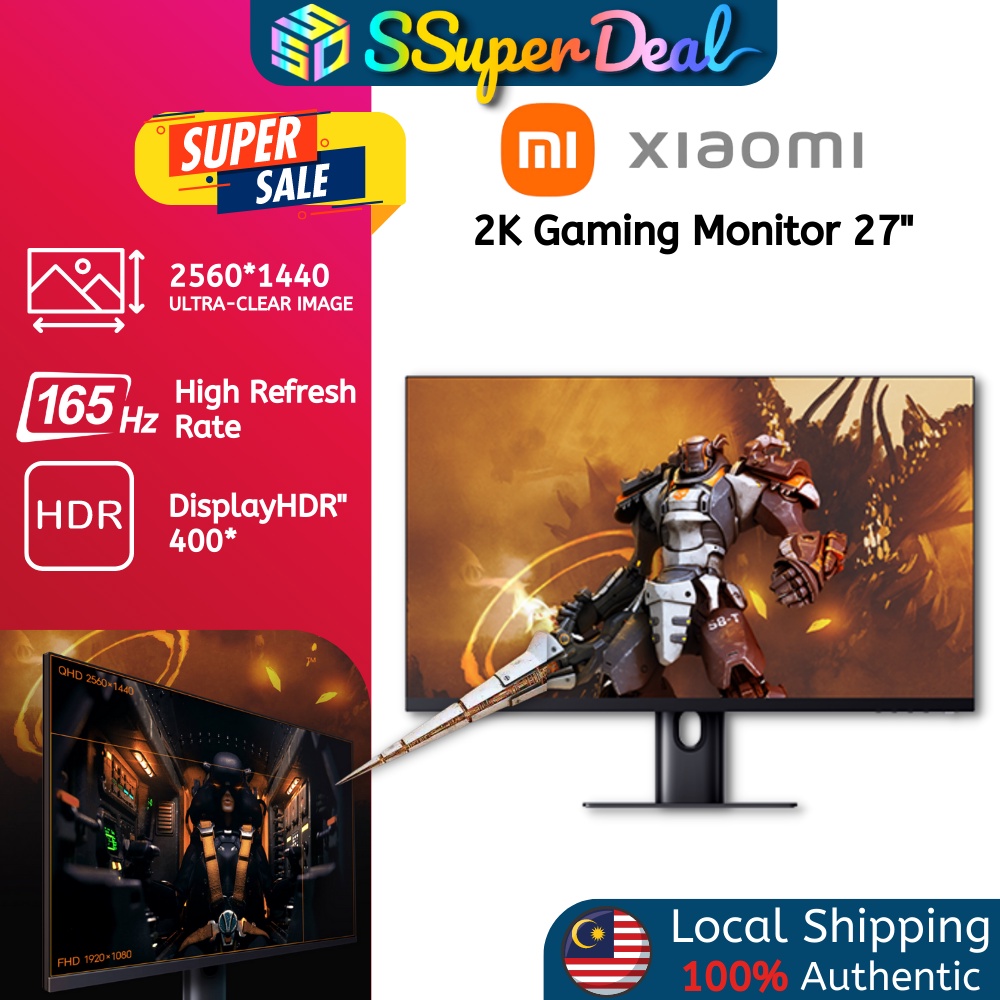 [Global] Xiaomi Mi 2K Gaming Monitor 27 inch | 2560 x 1440 2K IPS ...