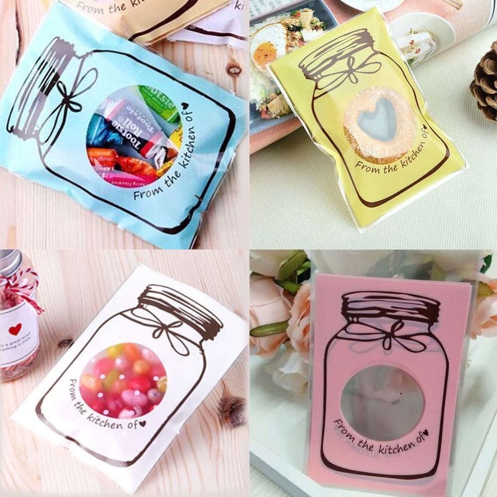 (+-100PCS) Cookies/ Candy/ Biscuit Packaging Plastic Bag Bottle Design ...