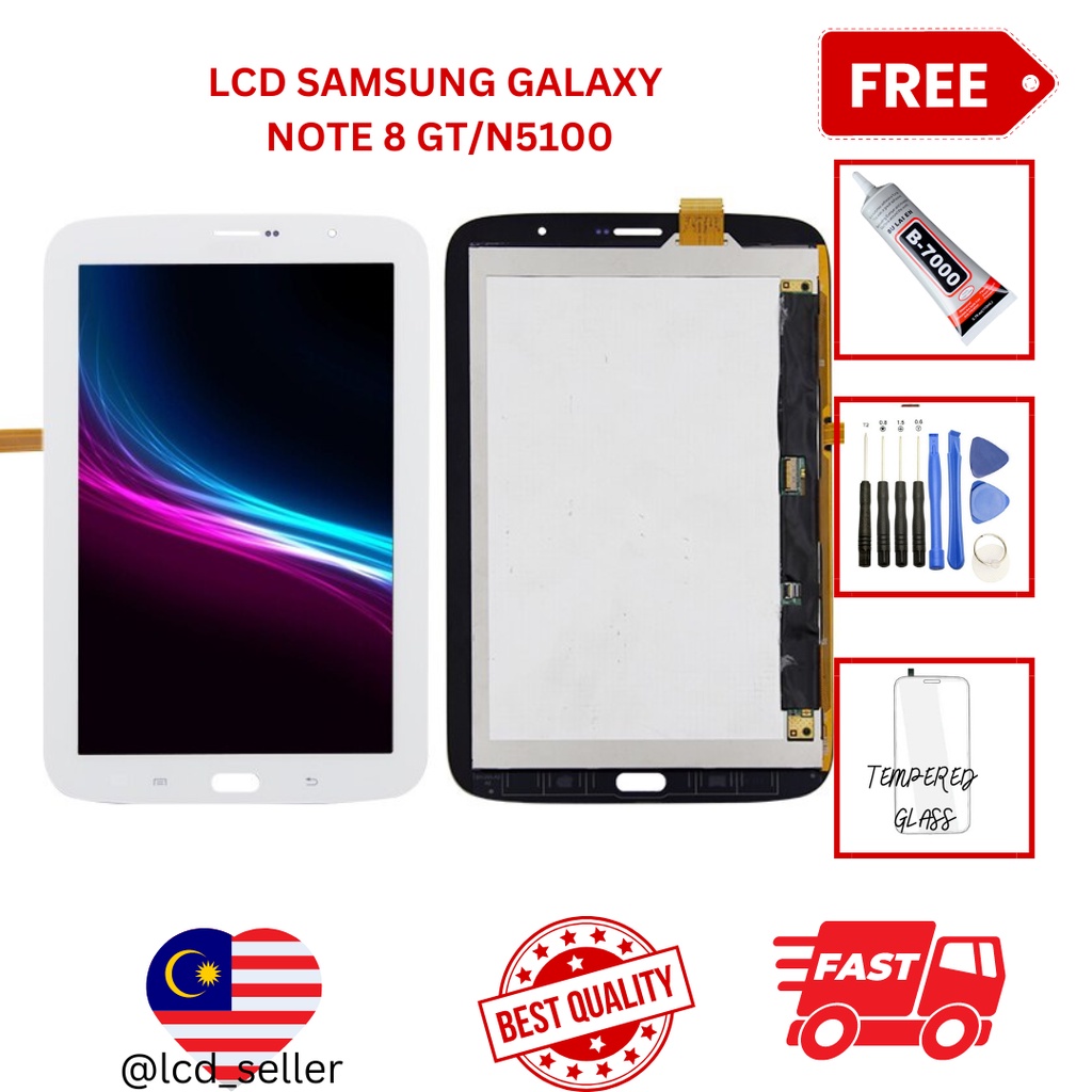 Lcd Samsung Galaxy Note 8 Gt N5100 Lcd Screen And Digitizer Black