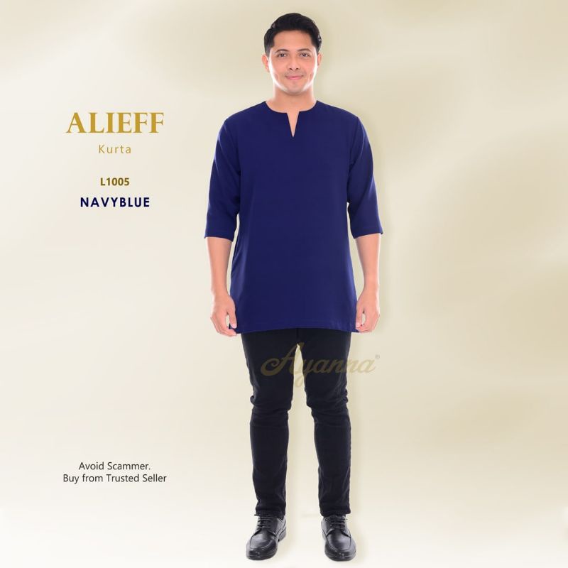 🔥RAYA 2024 (SIZE XS-4XL) TEMA DARK / NAVY BLUE | BAJU MELAYU CEKAK ...