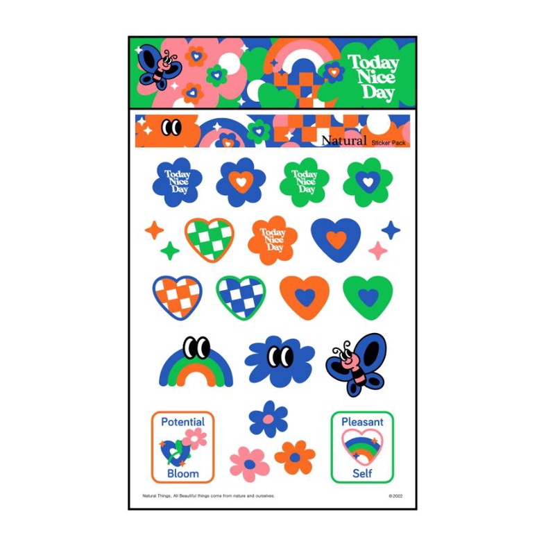 Today Nice Day - Natural sticker pack - Cute aesthetic Stickers ...