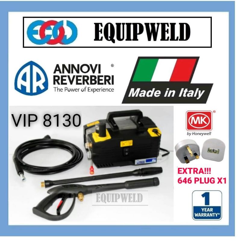 ANNOVI REVERBERI AR VIP8130 HIGH PRESSURE CLEANER (MADE IN ITALY) 130 ...