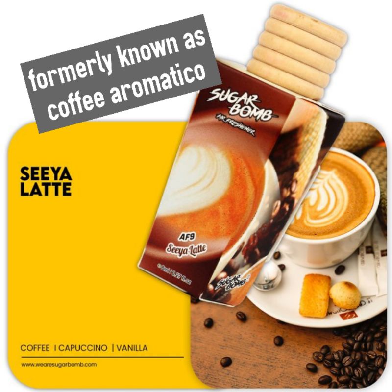 Seeya Latte ( Coffee aromatico ) sugarbomb - car perfume / air ...