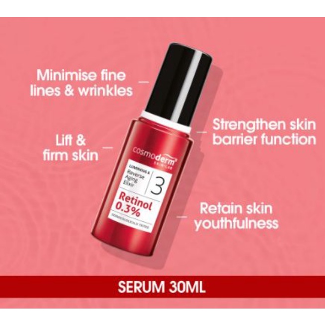 COSMODERM Luminous A Creamy Liquid Cleansing Gel 120ml (Retinol ...