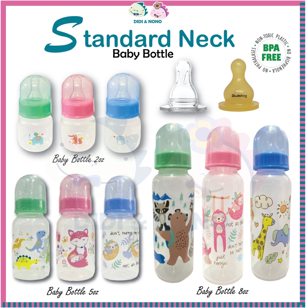 Baby Bottle Bayi Baru Bersalin Puting kecil Slim Neck Puting Lembut ...