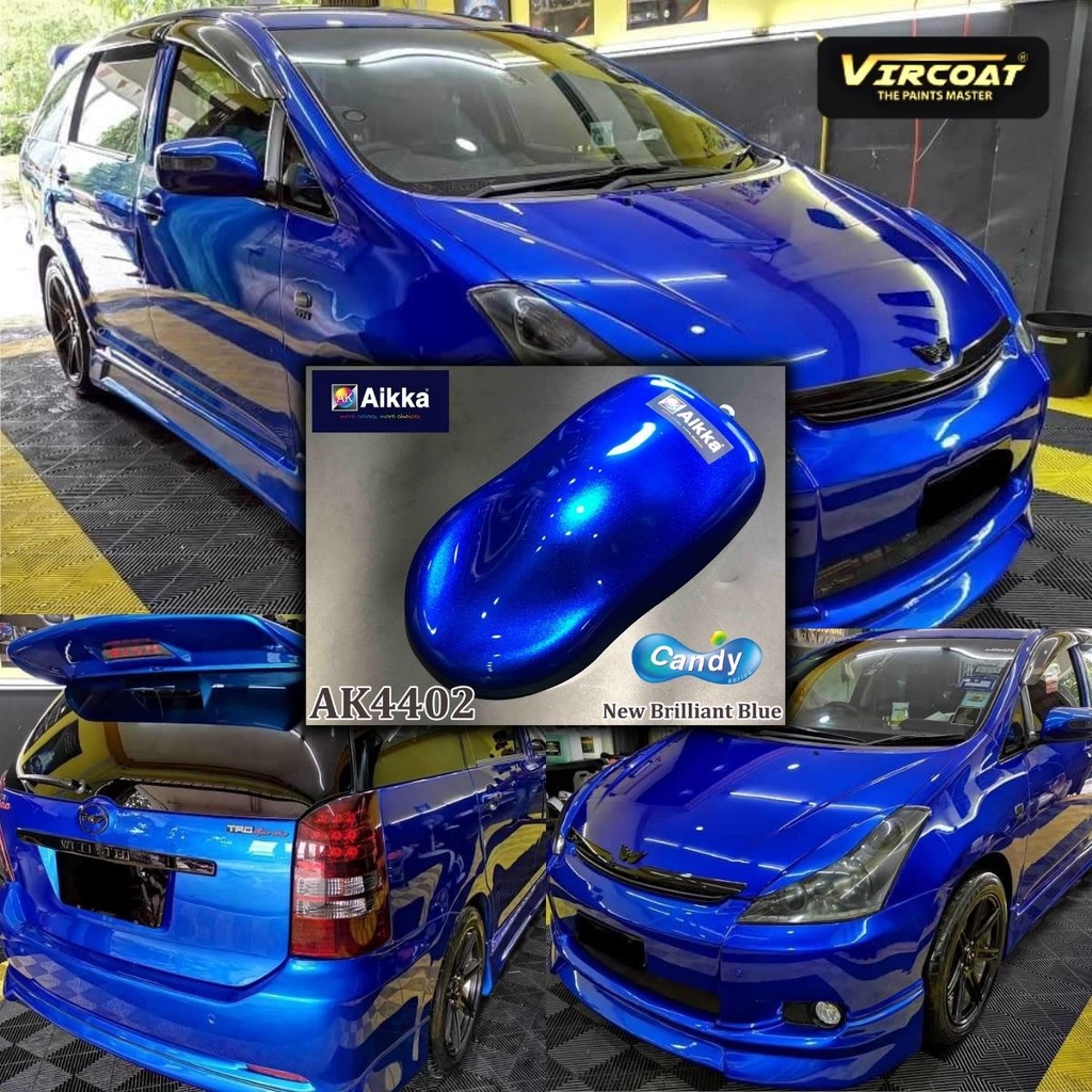 Candy New Brilliant Blue AK4402 AIKKA 2K Cat Bancuh/Biru Terang Untuk ...