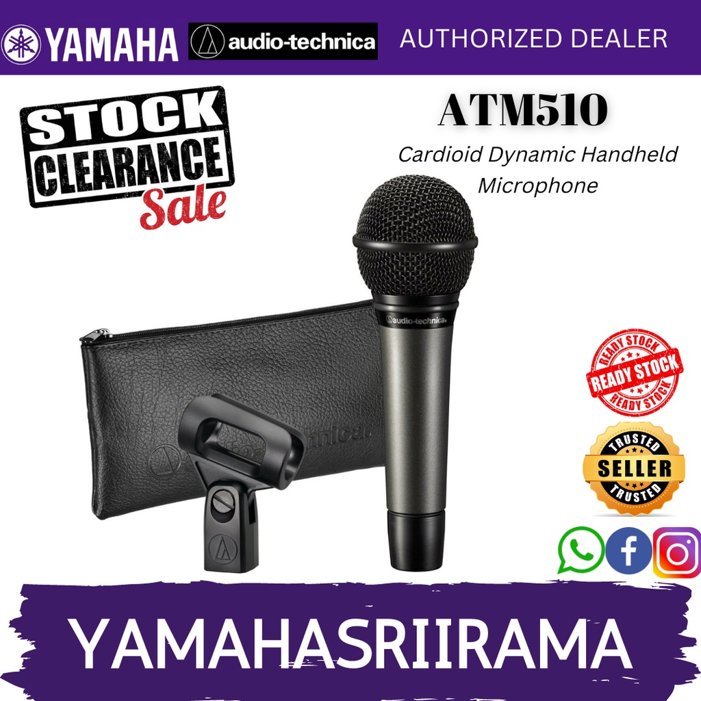 Audio Technica ATM510 Cardioid Dynamic Handheld Microphone (Audio ...