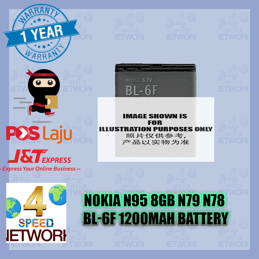Nokia BL6F BL-6F Battery N95 8GB N79 N78 Battery | Shopee Malaysia